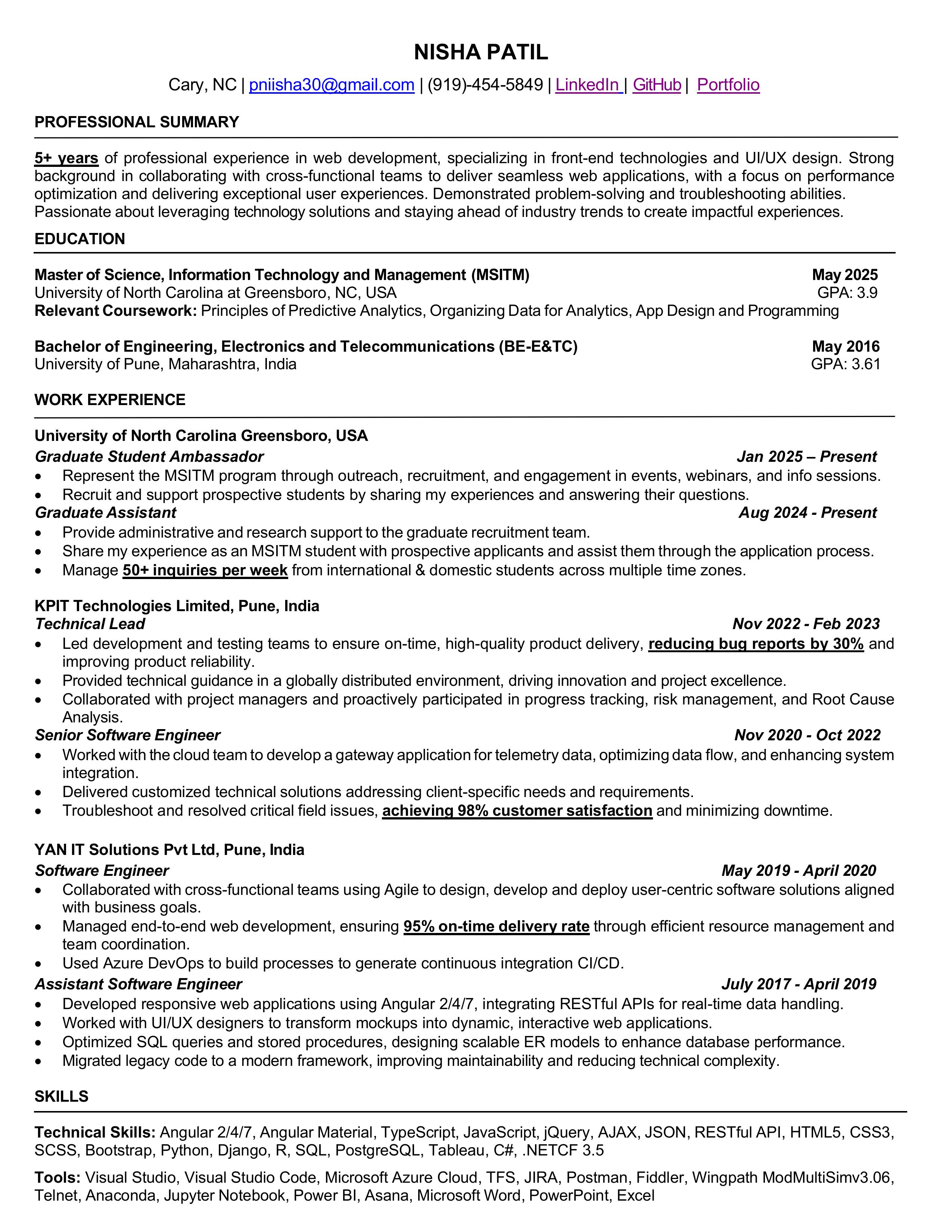 Portfolio | Nisha Patil